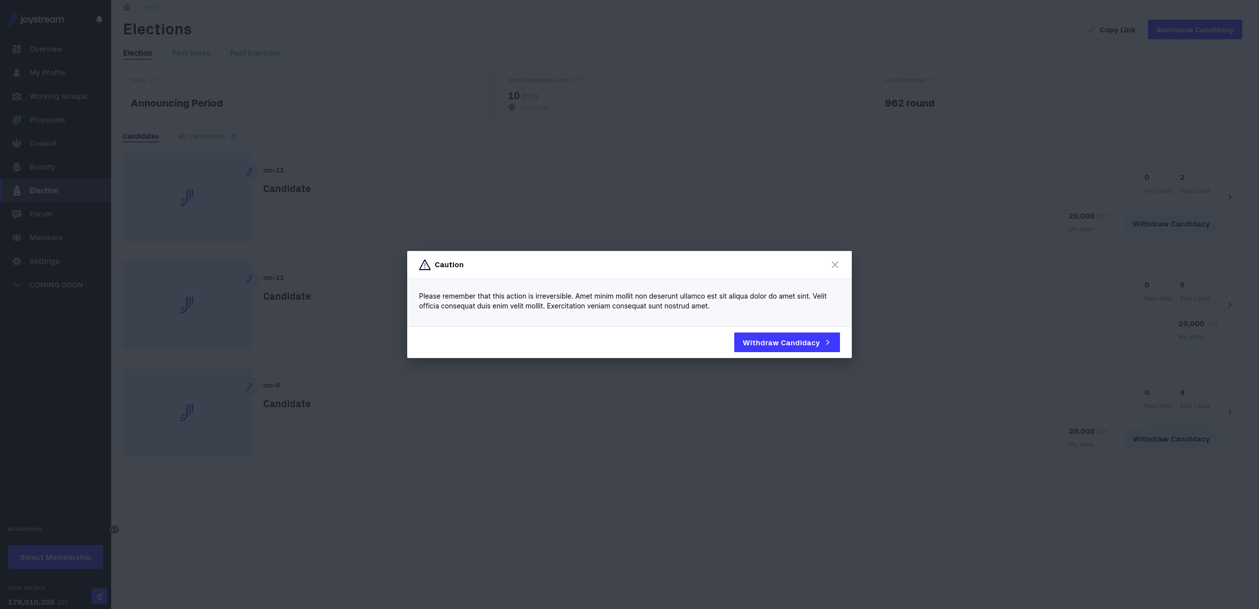 Usersnap Withdraw Candidacy Tooltip Lorum Ipsum · Issue 2507 · Joystreampioneer · Github